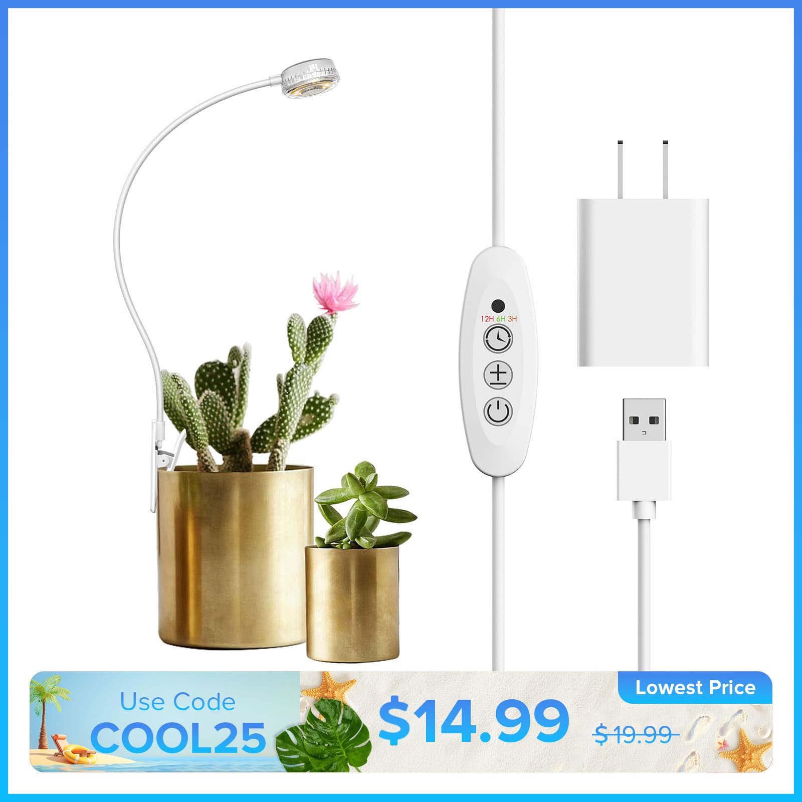 Pot Clip LED Grow Light
